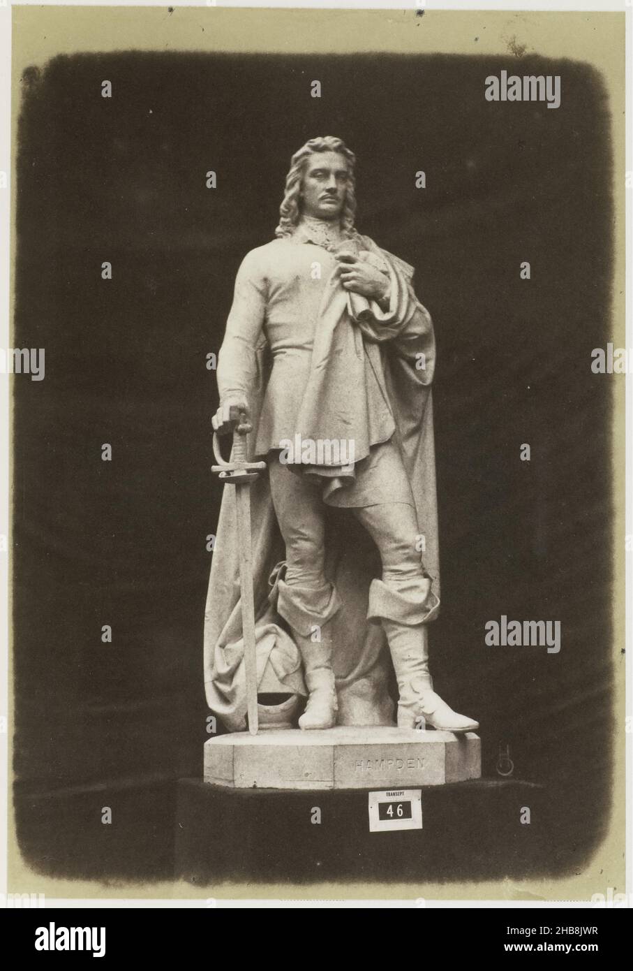 Statue by John Henry Foley, representing John Hampden, exhibited at the ...