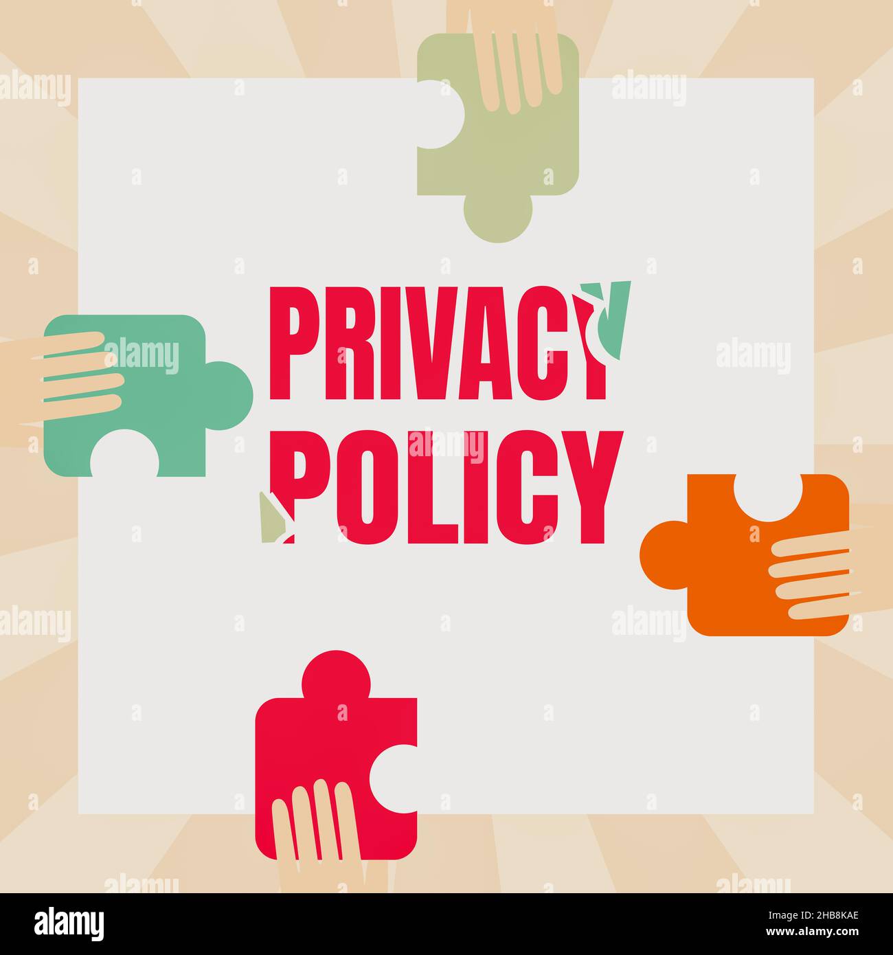 Hand writing sign Privacy Policy. Word for Documentation regarding the ...