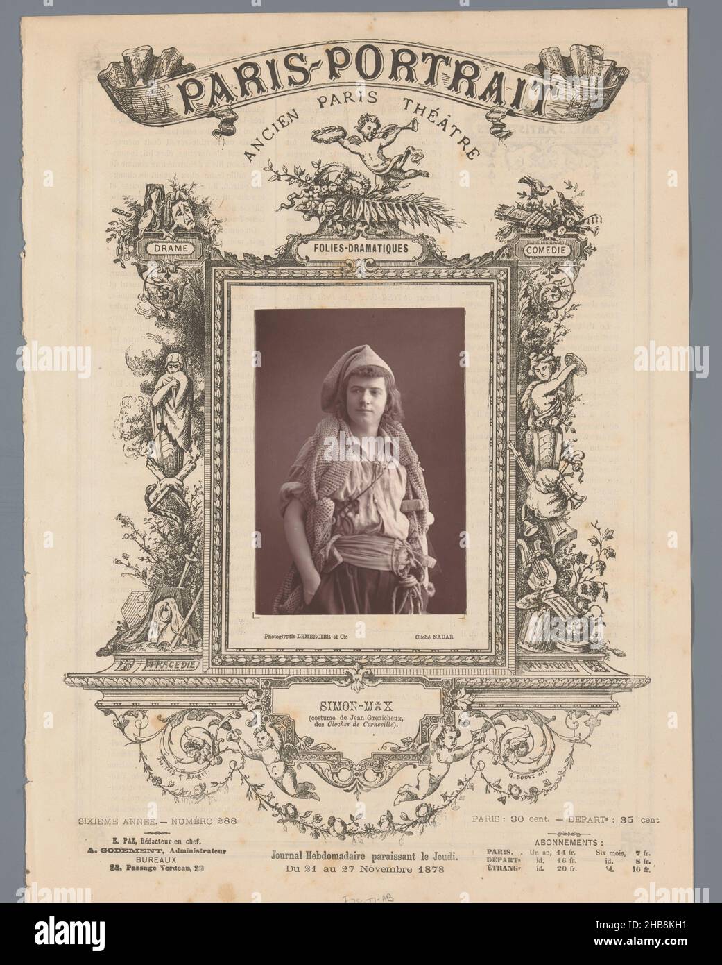 Portrait of Simon-Max, Simon-Max (title on object), Félix Nadar ...