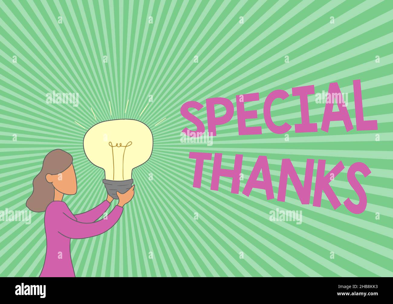 Conceptual caption Special Thanks. Word for appreciating something or ...