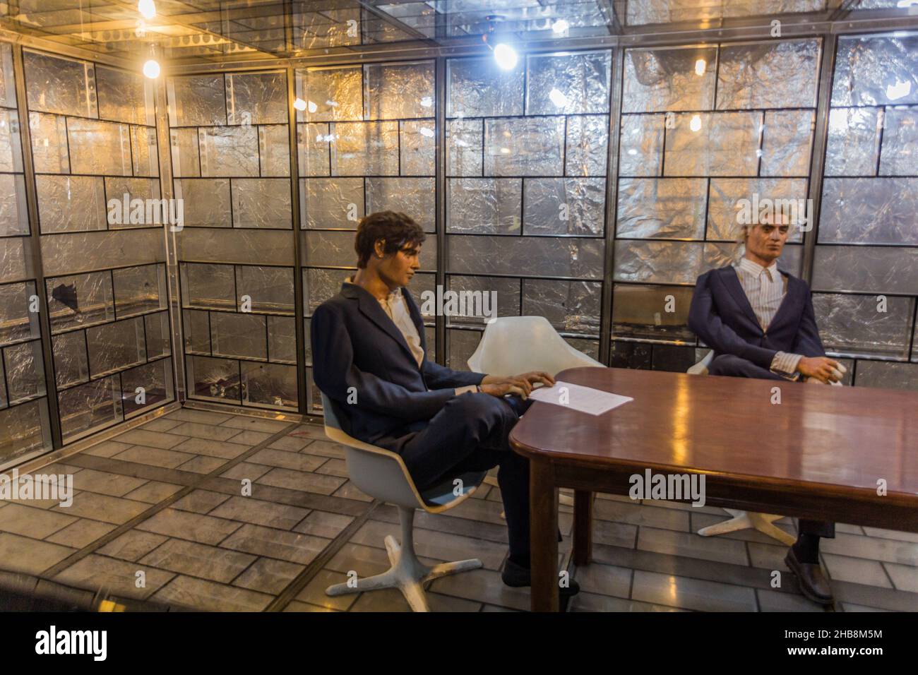 TEHRAN, IRAN - APRIL 16, 2018: Meeting room in the former US Embassy ...