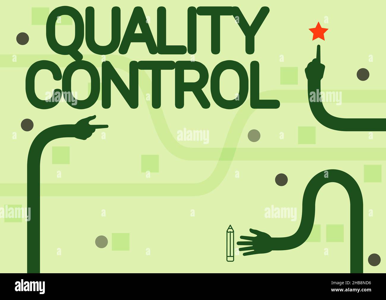 Text sign showing Quality Control. Business showcase insure that ...