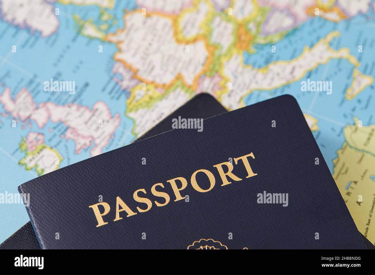 Shot passports map hi-res stock photography and images - Alamy