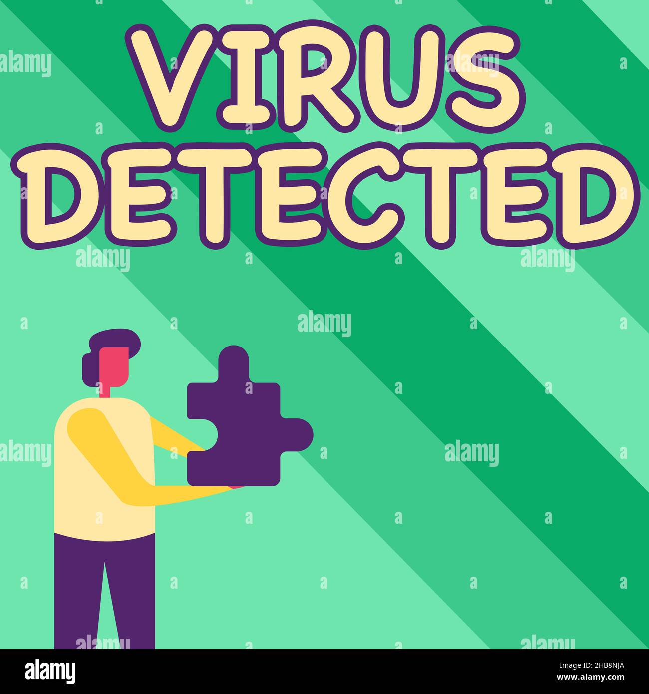 Text Sign Showing Virus Detected Business Idea A Computer Program Used To Prevent And Remove
