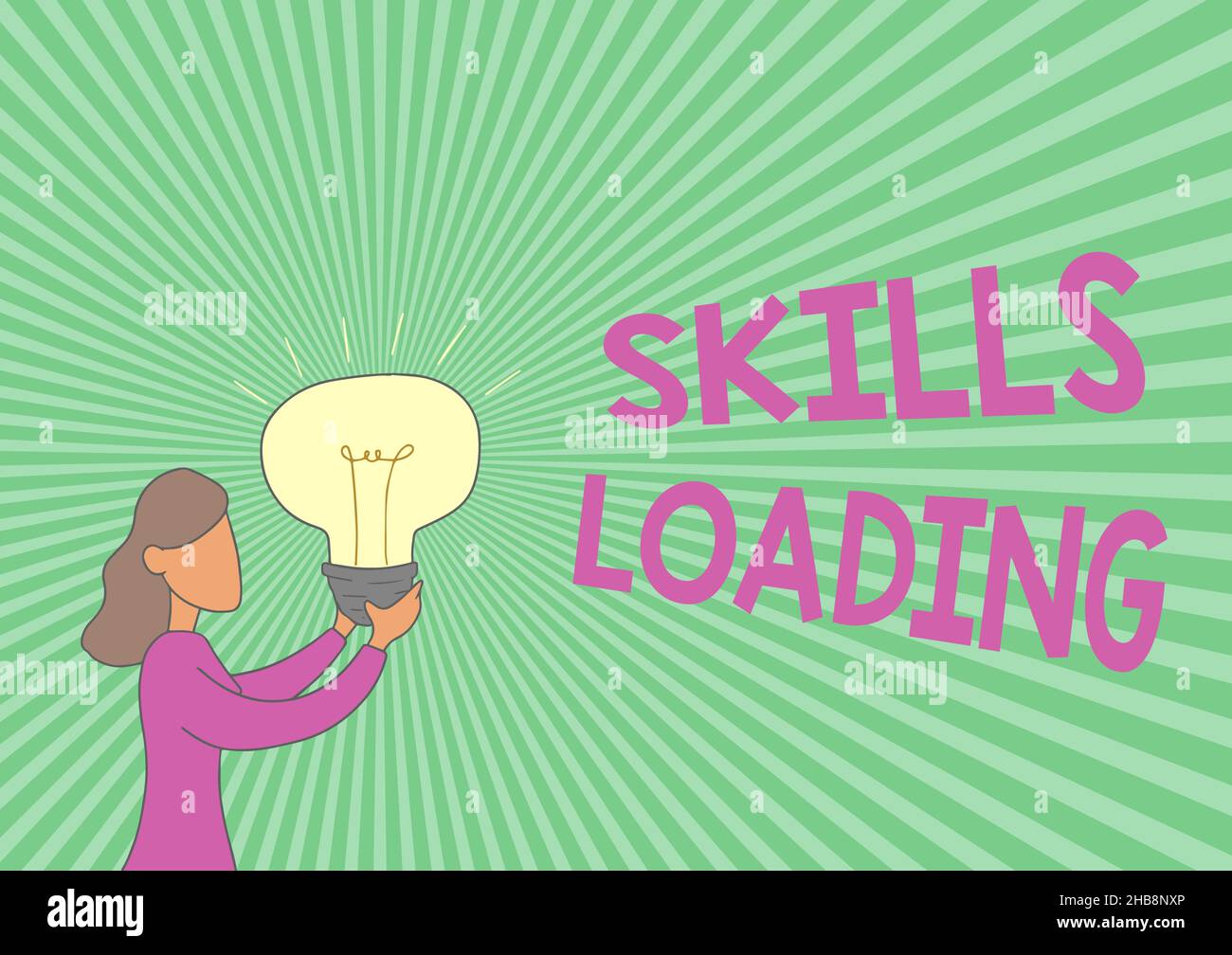 Conceptual display Skills Loading. Business concept points out the degree of difficulty when ...