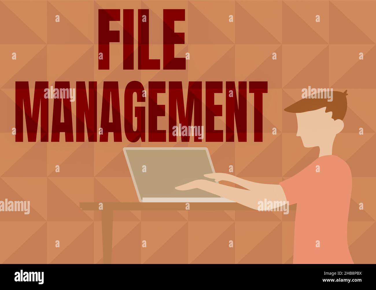 Text sign showing File Management. Internet Concept computer program ...