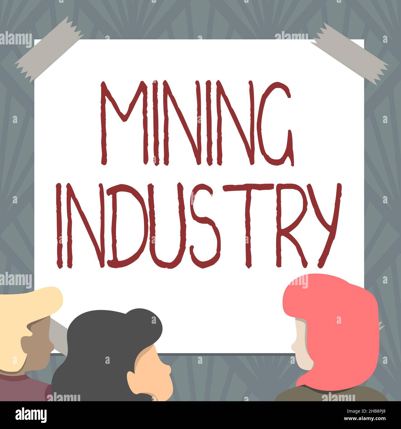 Hand writing sign Mining Industry. Concept meaning extraction of ...