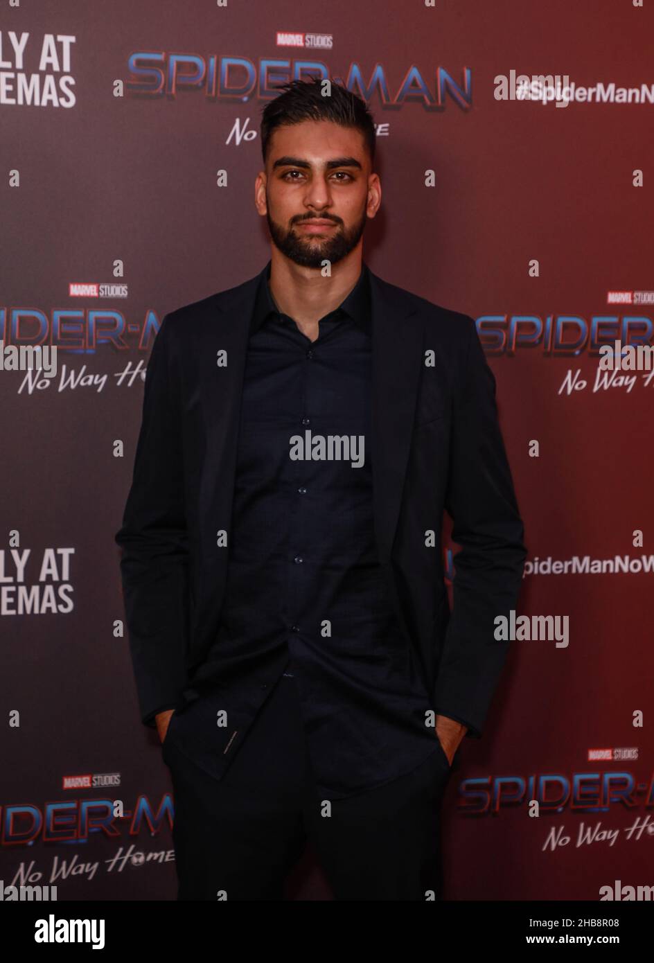 Hassan Azim seen attending the UK Gala Screening of "Spider-Man: No Way ...