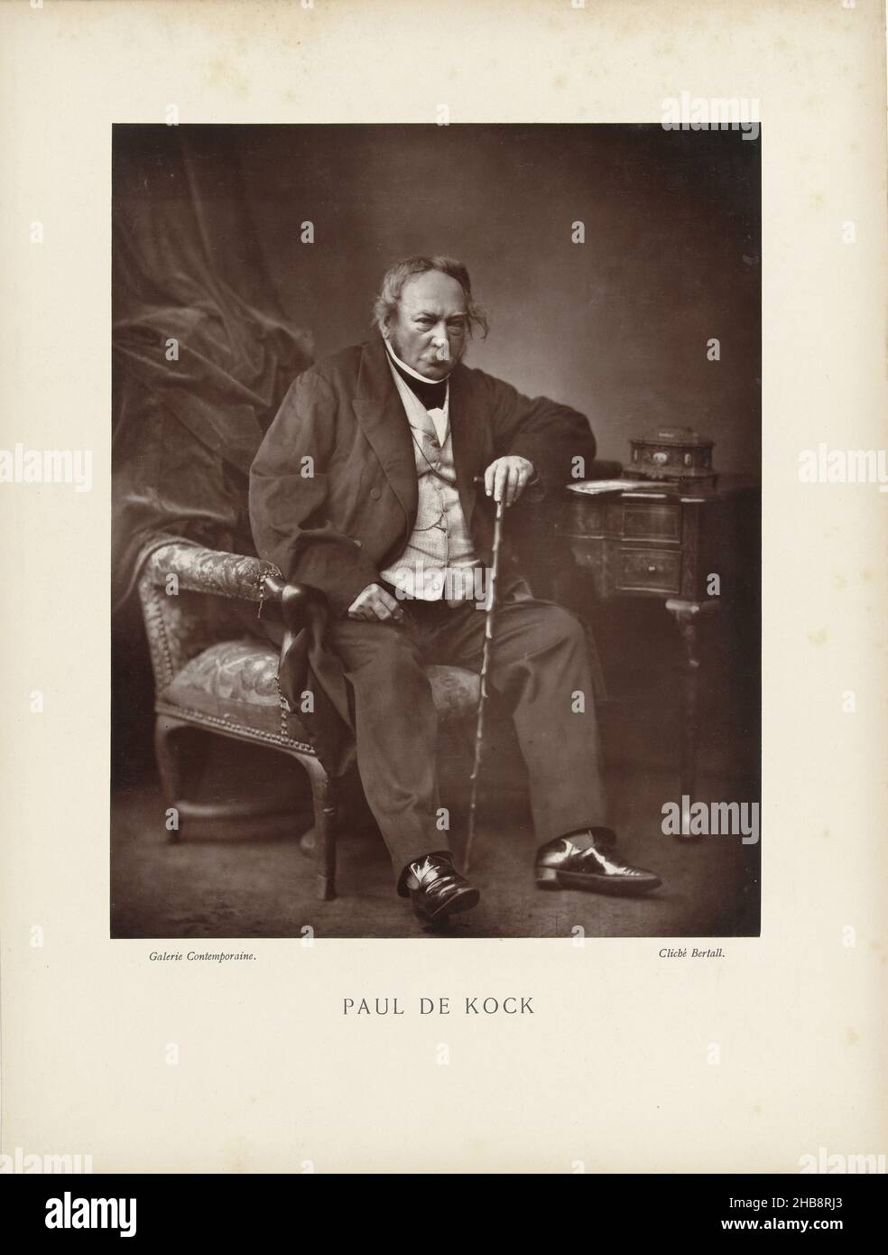 Portrait of Charles Paul de Kock, Paul de Kock (title on object ...