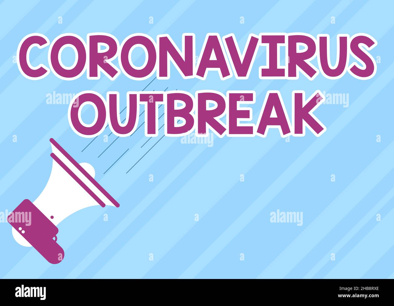 Text caption presenting Coronavirus Outbreak. Conceptual photo ...