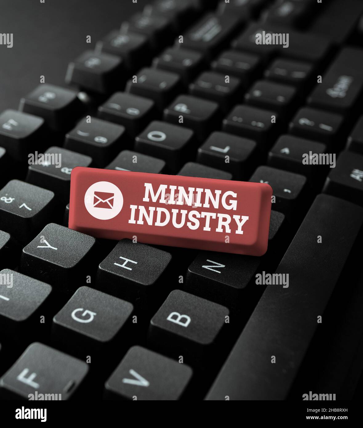 Hand writing sign Mining Industry. Word Written on extraction of ...