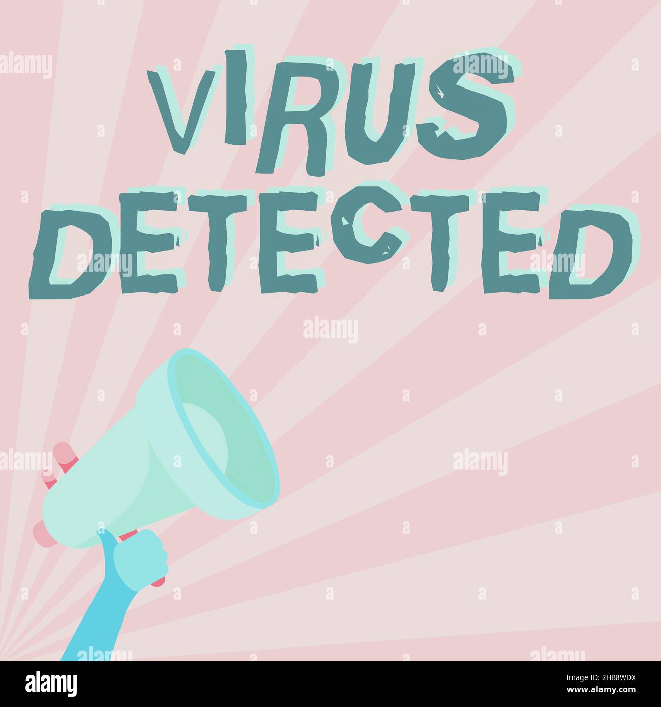 Conceptual display Virus Detected. Business idea a computer program ...