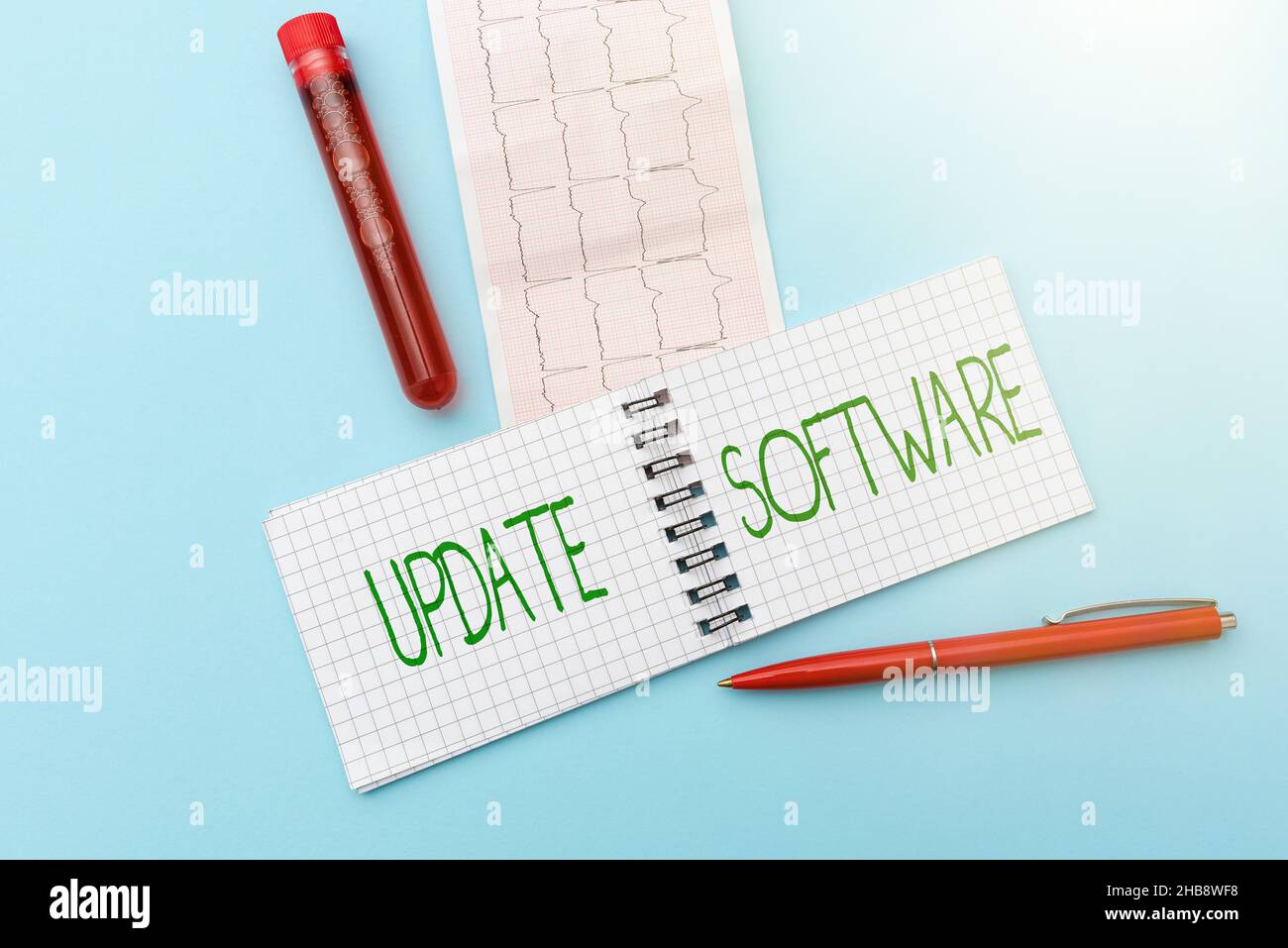 Writing displaying text Update Software. Word for replacing program with a newer version of same ...