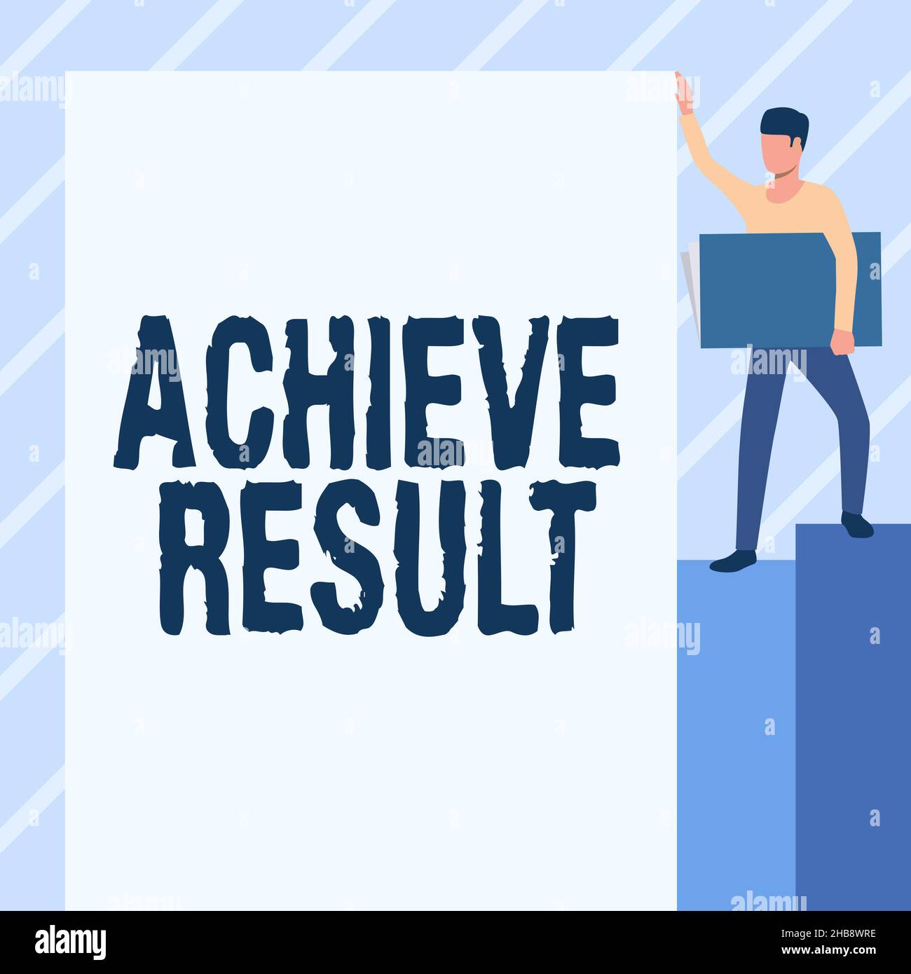 Writing displaying text Achieve Result. Business idea Accomplishment ...