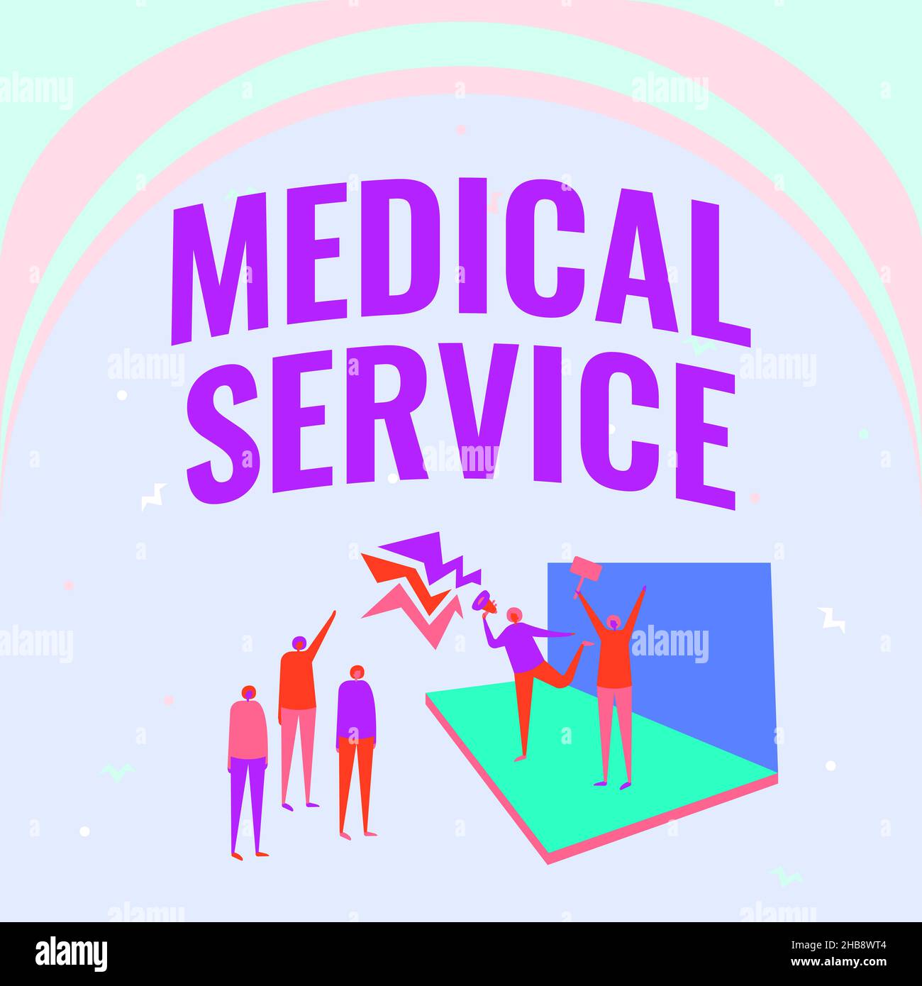 Text sign showing Medical Service. Word Written on treat illnesses and ...