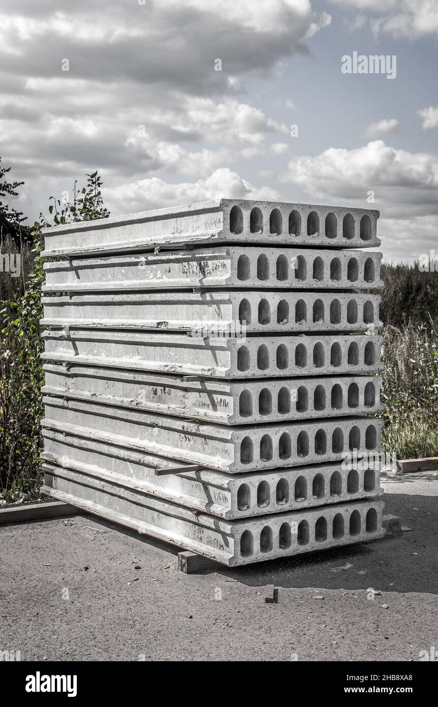 Concrete board of construction Stock Photo - Alamy