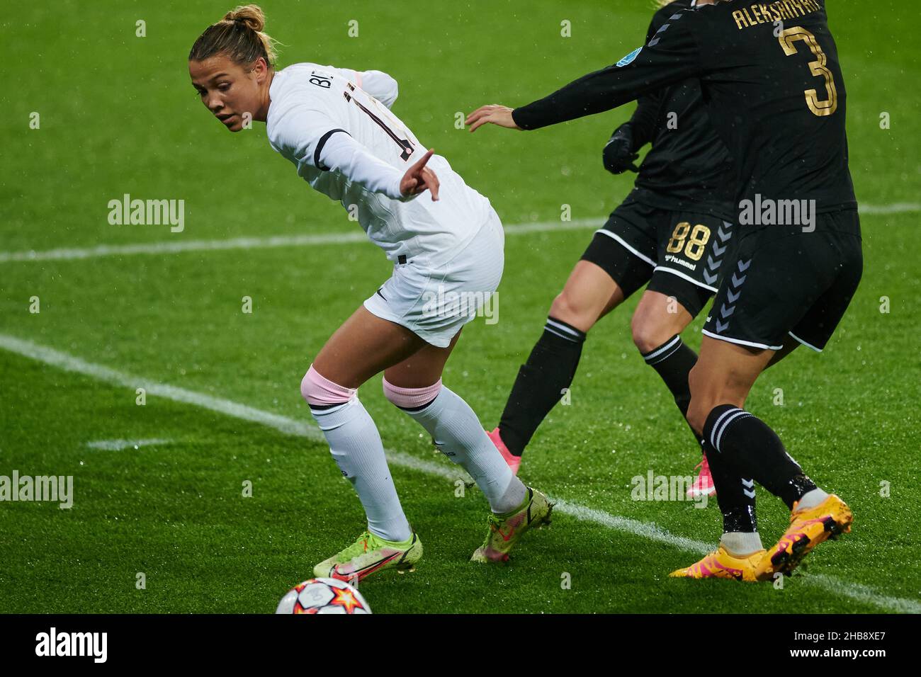 KHARKIV, UKRAINE - DECEMBER 8, 2021: Celin Bizet Ildhusey. The football ...