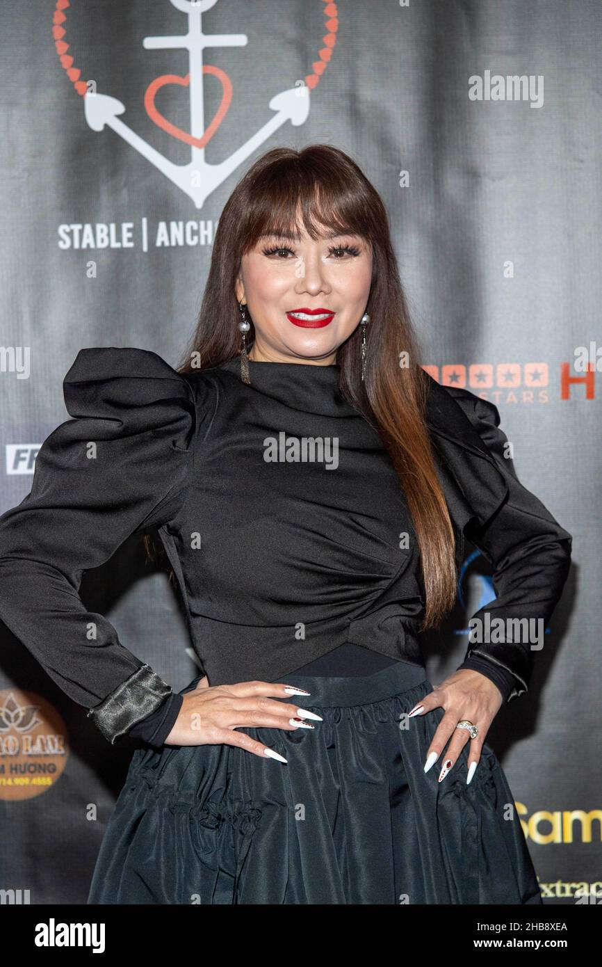 California, USA. 16th Dec, 2021. Sam Nguyen attends "Paint A Heart" Art ...