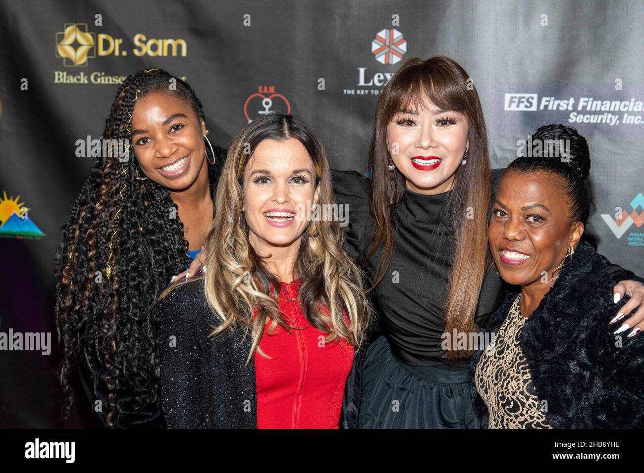 California, USA. 16th Dec, 2021. Angelique Johnson, Terra Jole, Sam ...