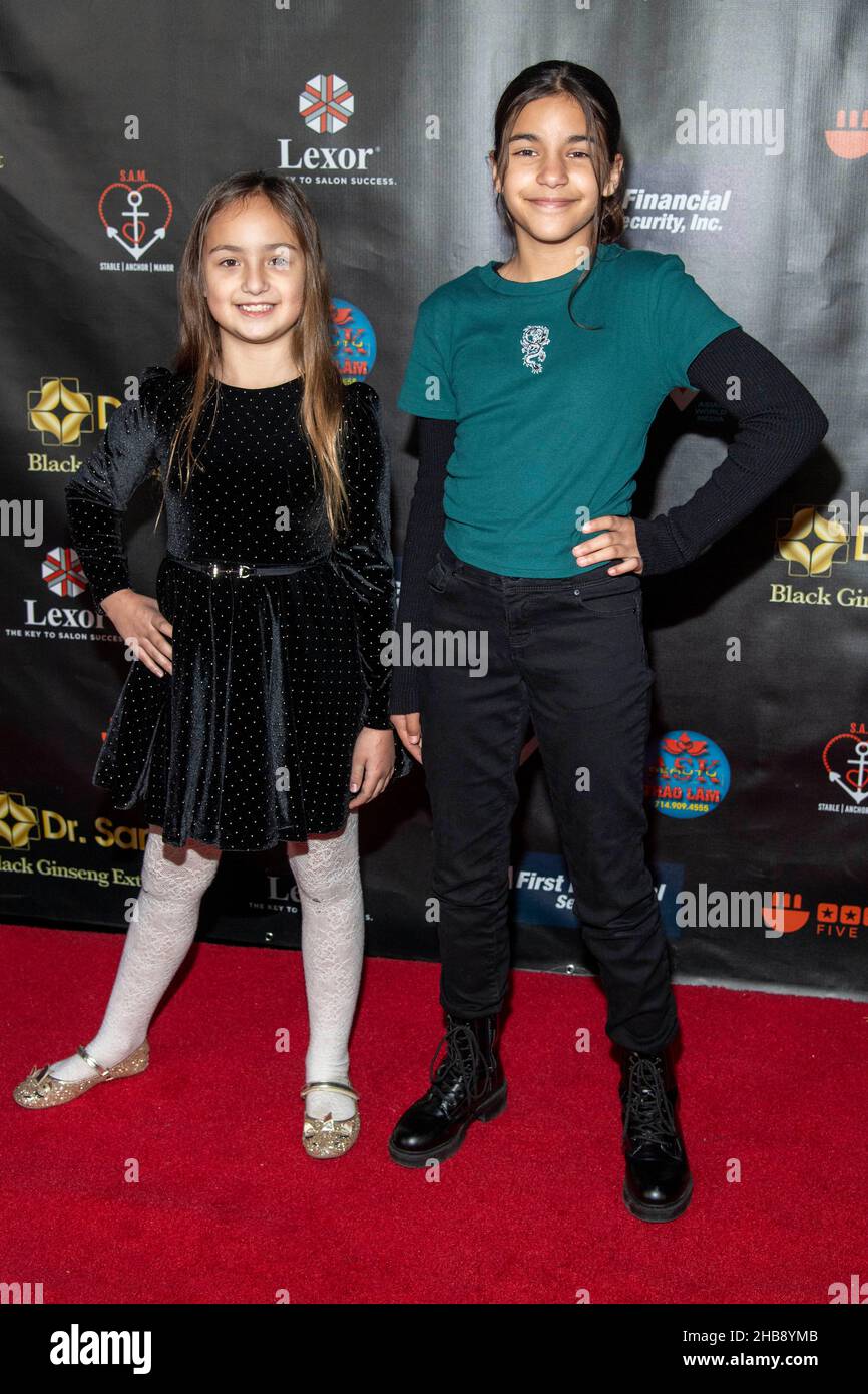 California, USA. 16th Dec, 2021. Clementene Roseran, Aleeah Rosario ...