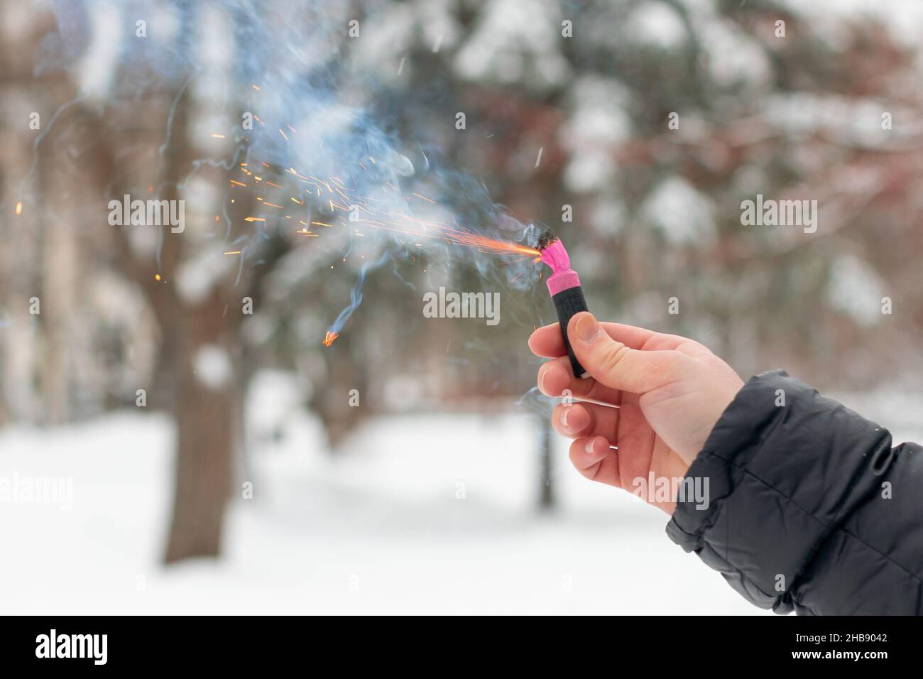 Throw a firecracker hi-res stock photography and images - Alamy