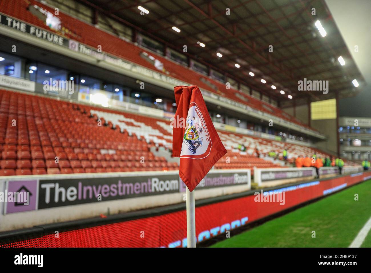 Oakwell stadium flag hi-res stock photography and images - Alamy