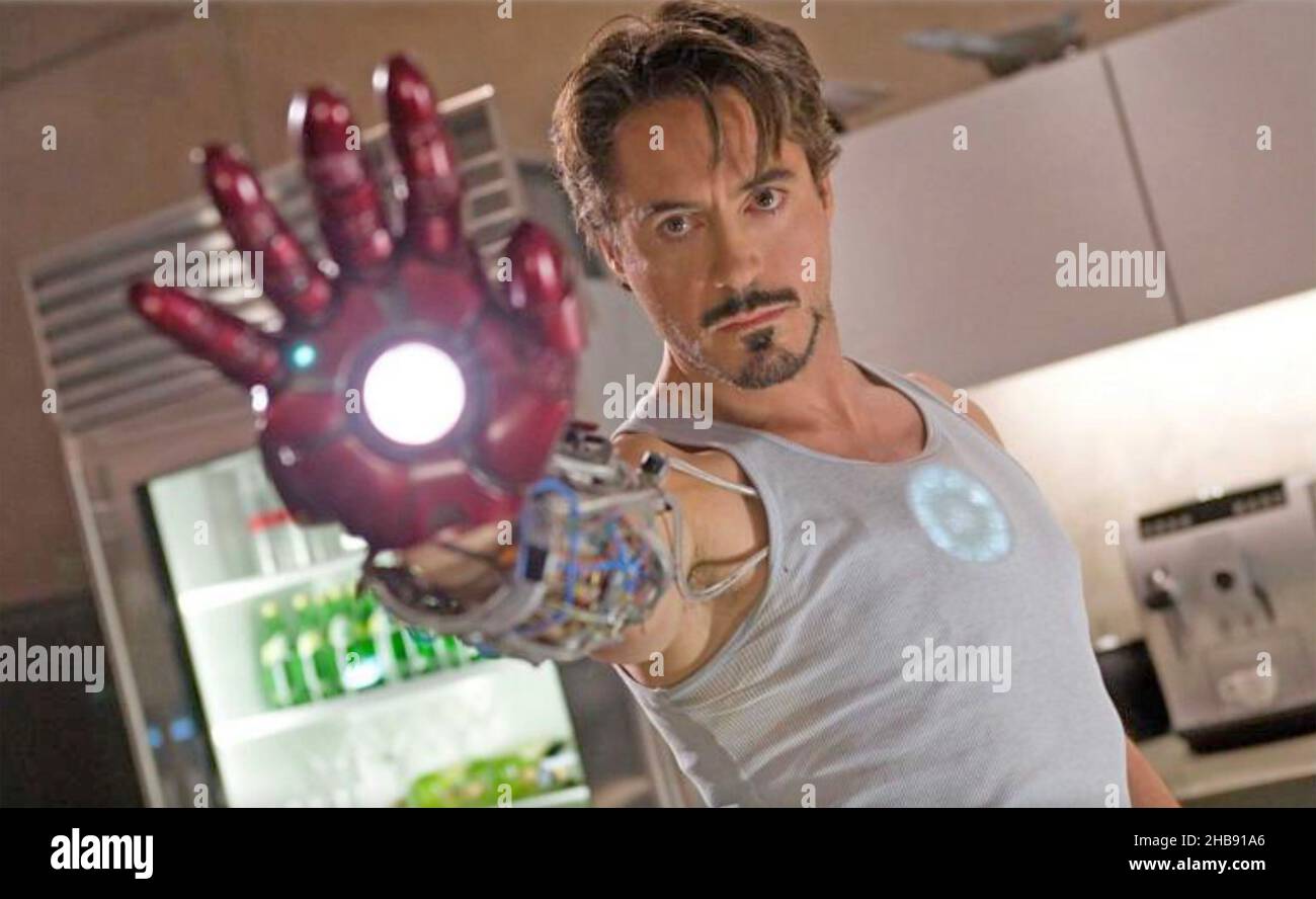 IRON MAN 2008 Paramount Pictures film with Robert Downey Jnr Stock ...