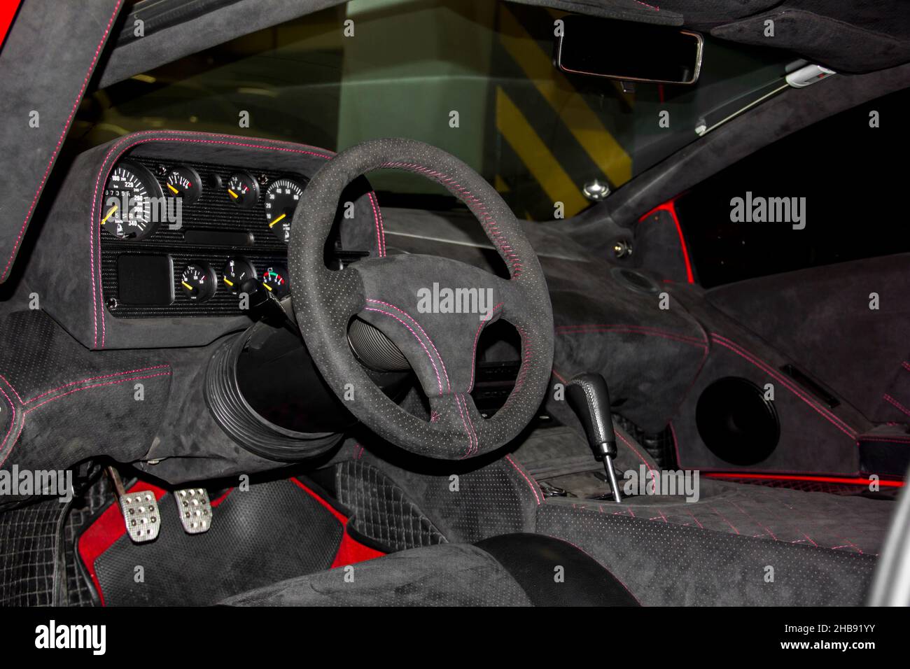 Kiev, Ukraine - May 22, 2021: Lamborghini Diablo Koenig. View of the ...