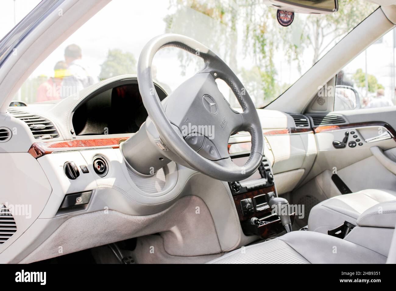 Kiev, Ukraine - June 2, 2012: Mercedes-Benz S55 AMG (W220). Car ...