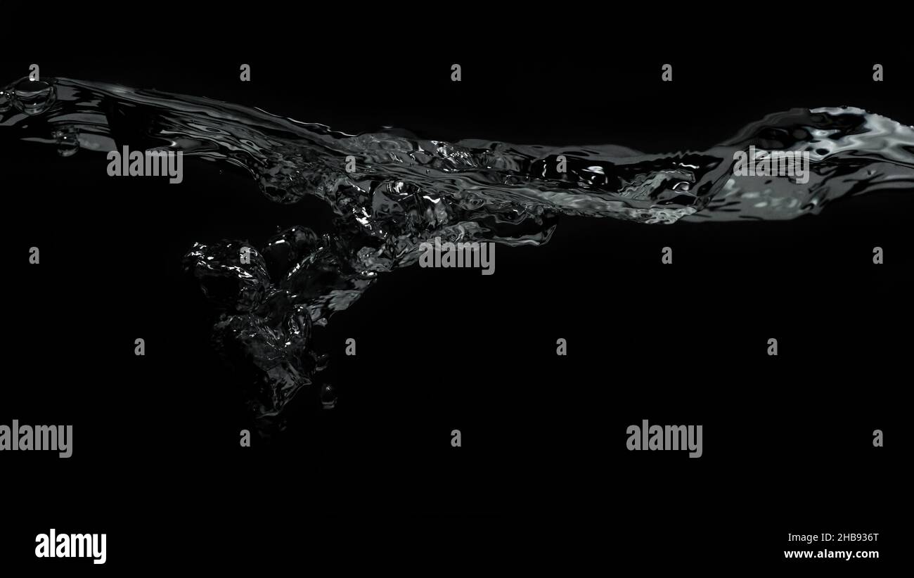 Soda water bubble splashing and floating drop. Represent sparkling and refreshing. Close up soda ...