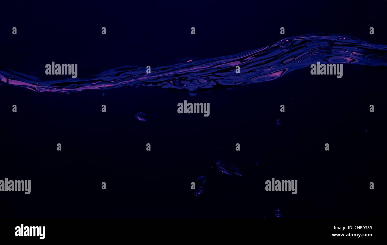 Soda water bubble splashing and floating drop. Represent sparkling and refreshing. Close up soda ...