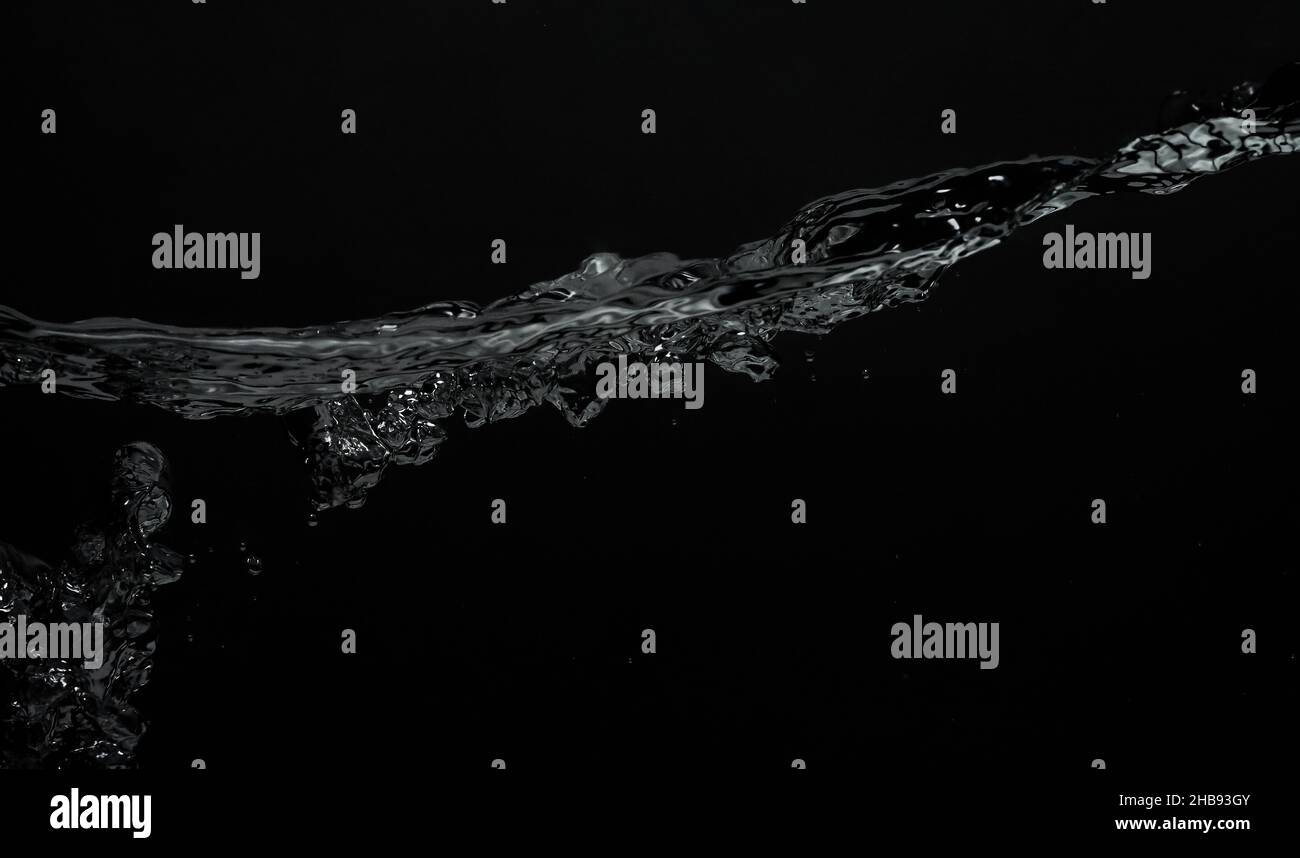 Soda water bubble splashing and floating drop. Represent sparkling and refreshing. Close up soda ...