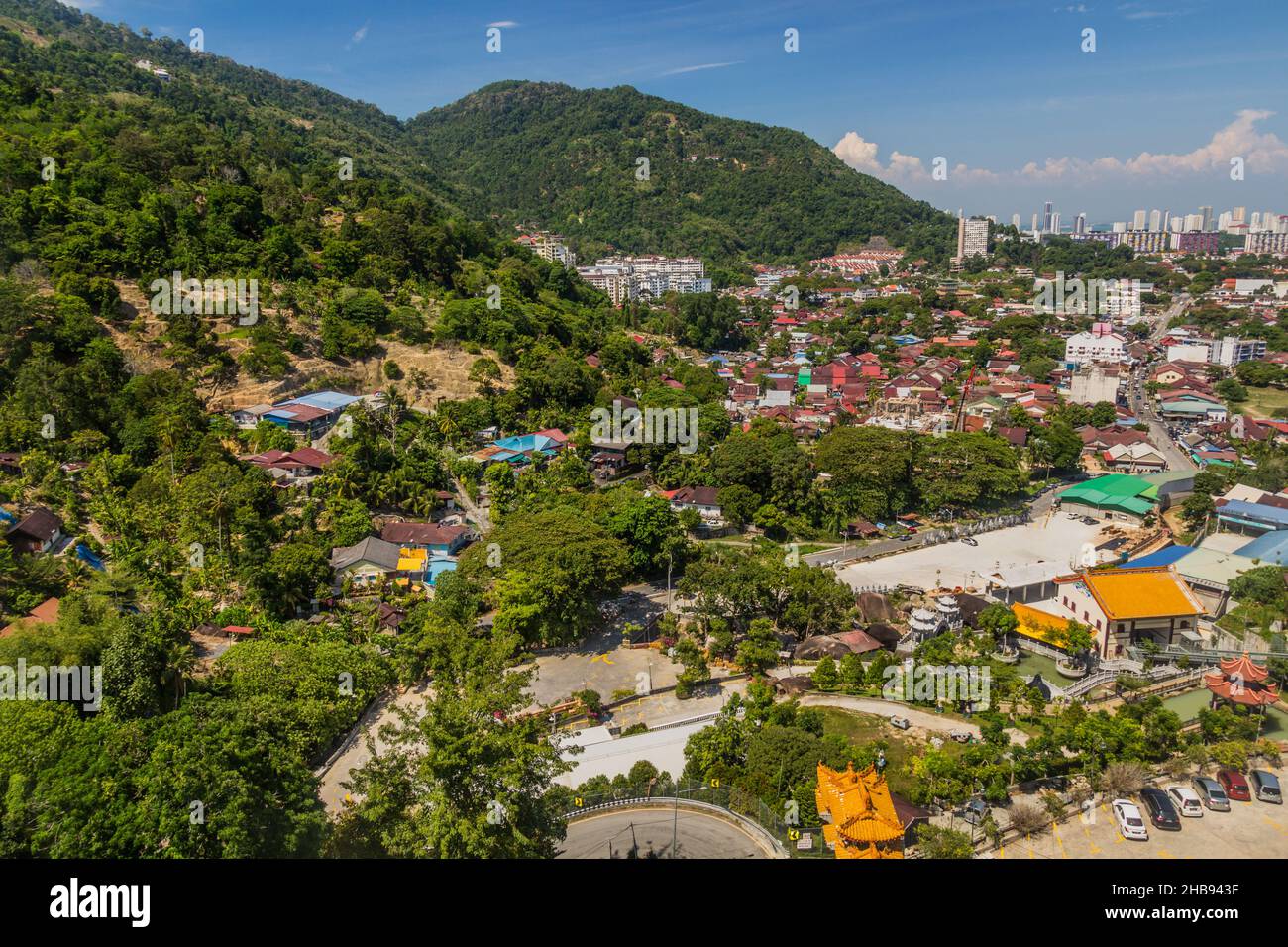Aerial view penang heritage city hi-res stock photography and images ...