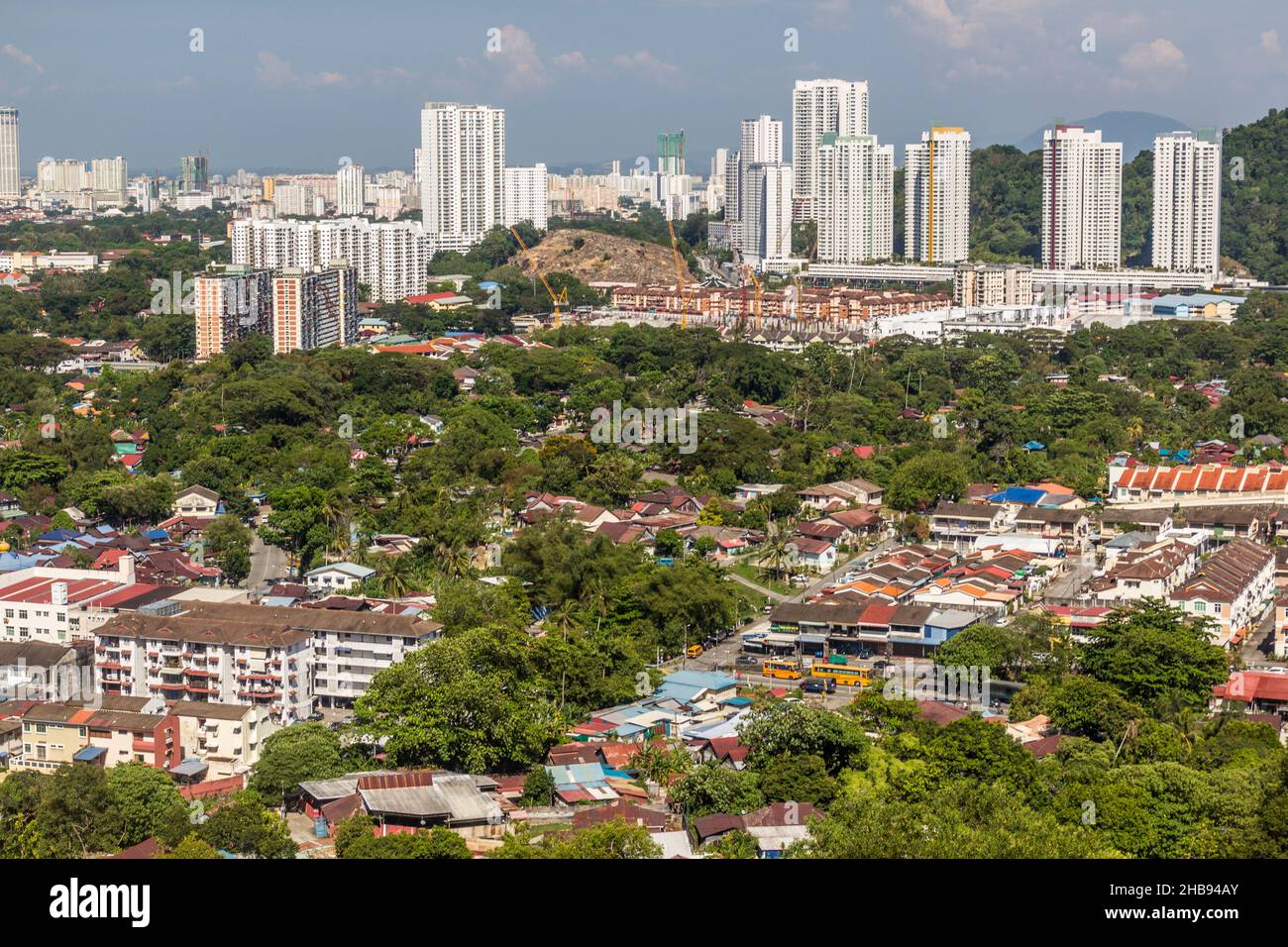 Aerial view of Penang, Malaysia Stock Photo - Alamy