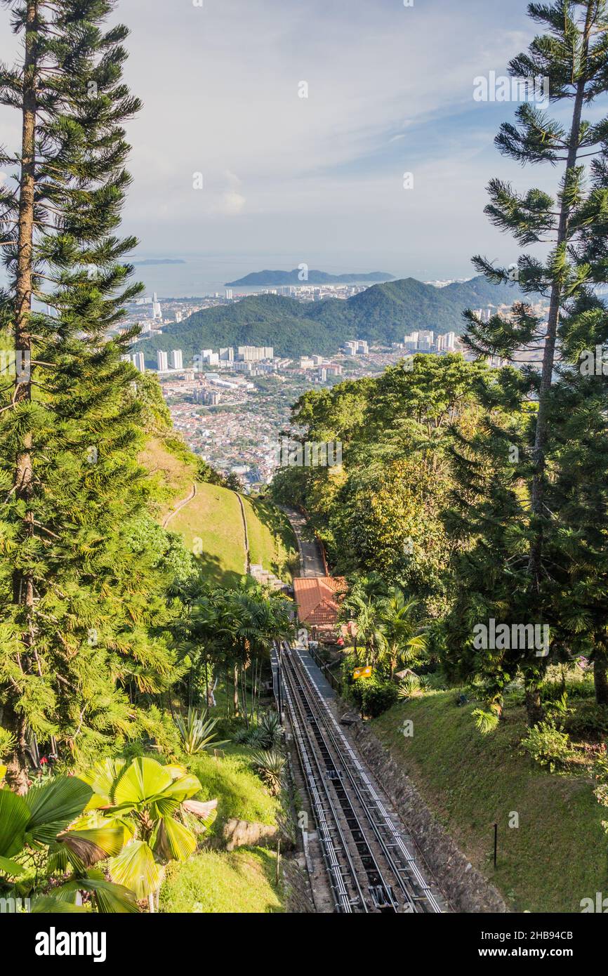 Funicular to Penang hill, Malaysia Stock Photo - Alamy