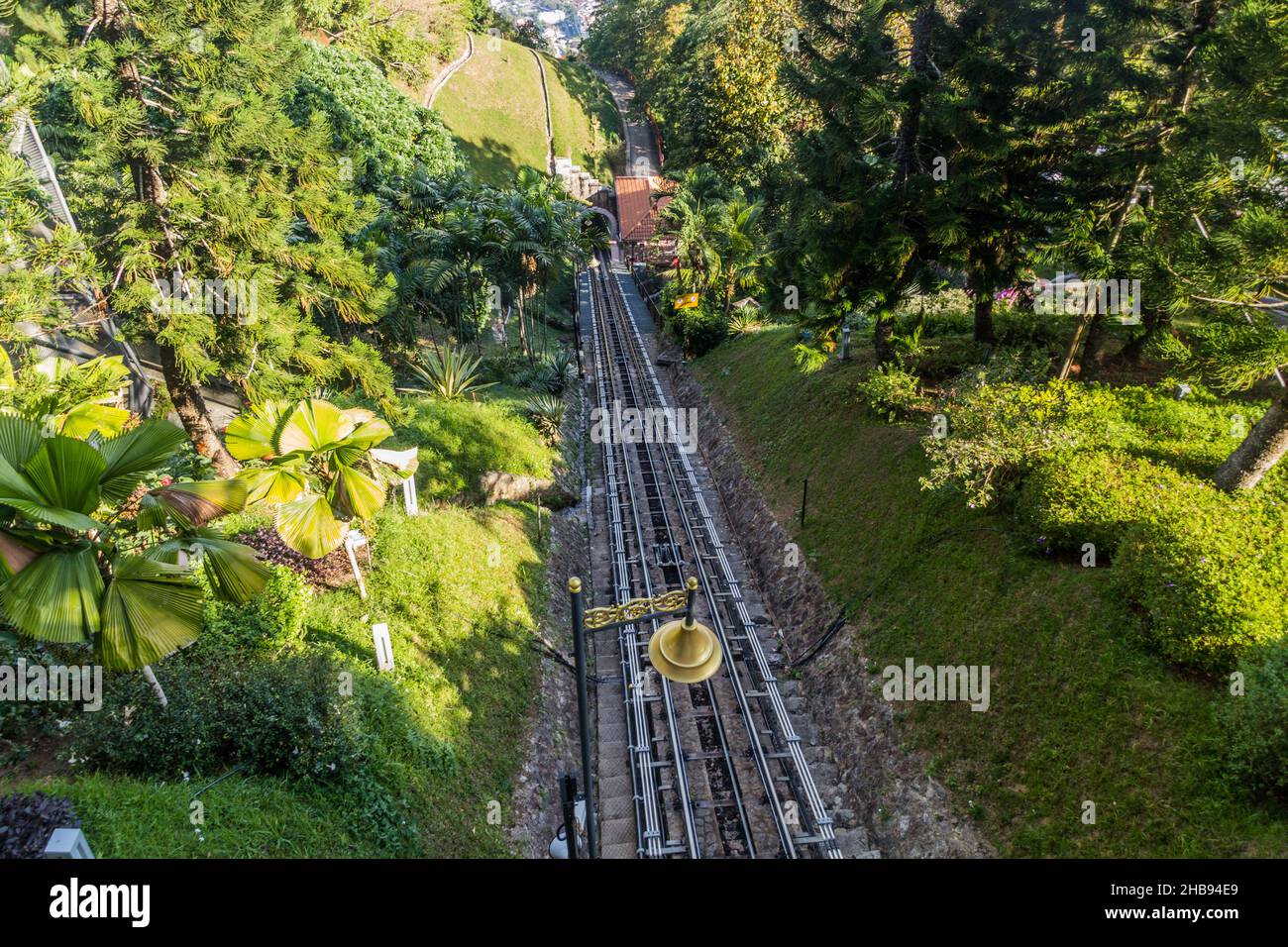 Funicular to Penang hill, Malaysia Stock Photo - Alamy