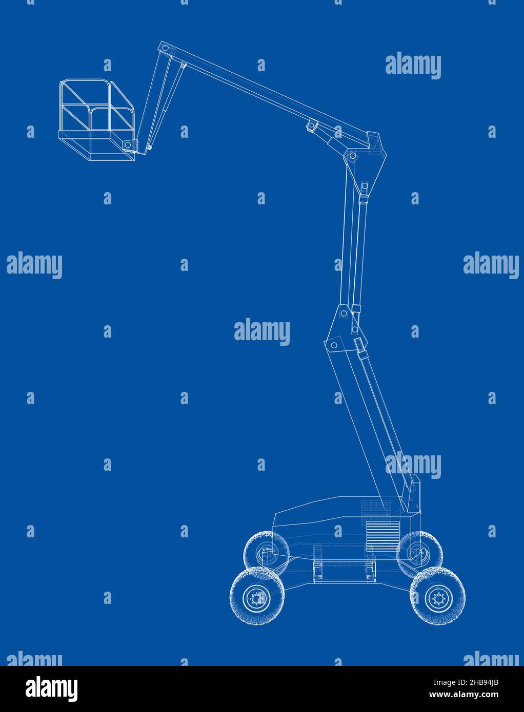 Aerial platform concept outline Stock Photo - Alamy