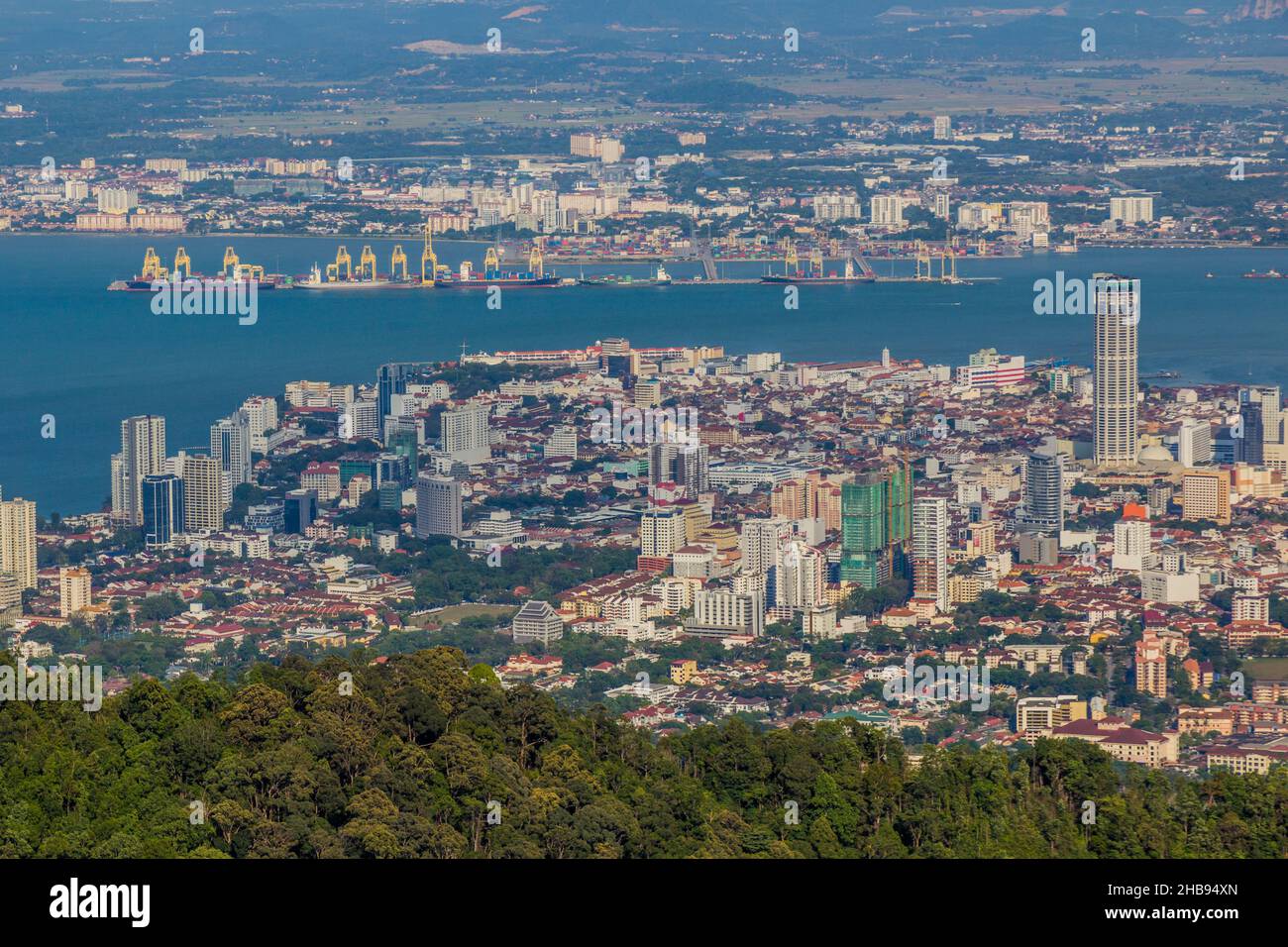 Aerial view of Penang, Malaysia Stock Photo - Alamy