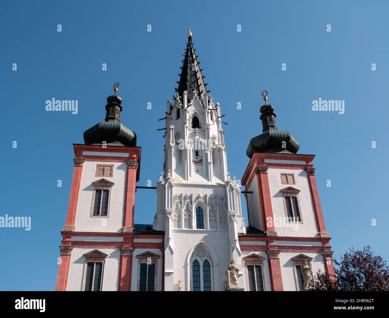 Mariazell Basilica Gothic an Baroque Sanctuary Church Maria Geburt in Styria, Austria Exterior ...