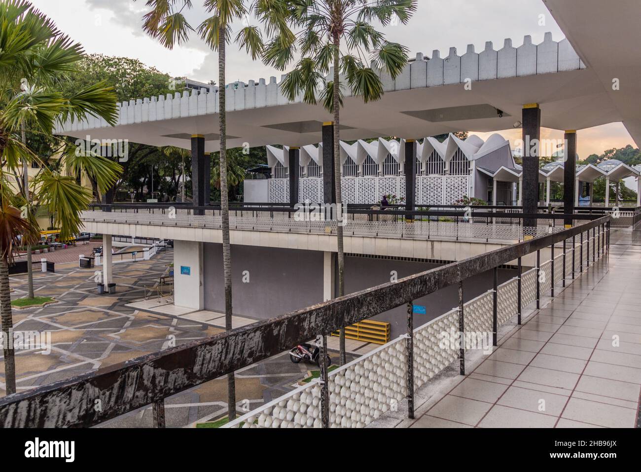View of the National Mosque of Malaysia in Kuala Lumpur, Malaysia Stock ...