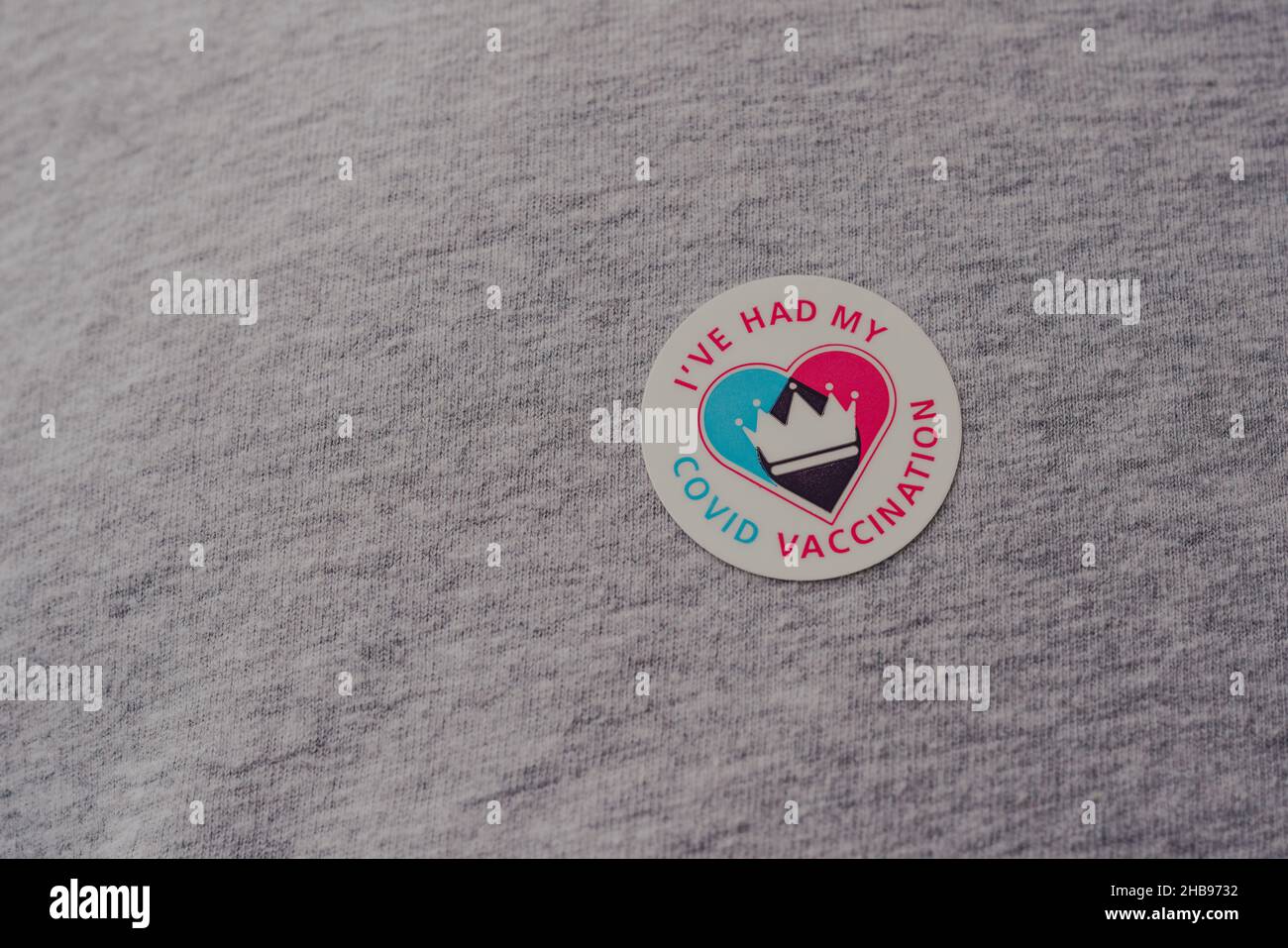 Nhs vaccine badge hi-res stock photography and images - Alamy