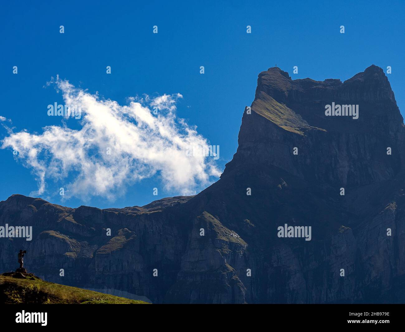 Swiss alps in summer. Mt Titlis, Switzerland Stock Photo - Alamy