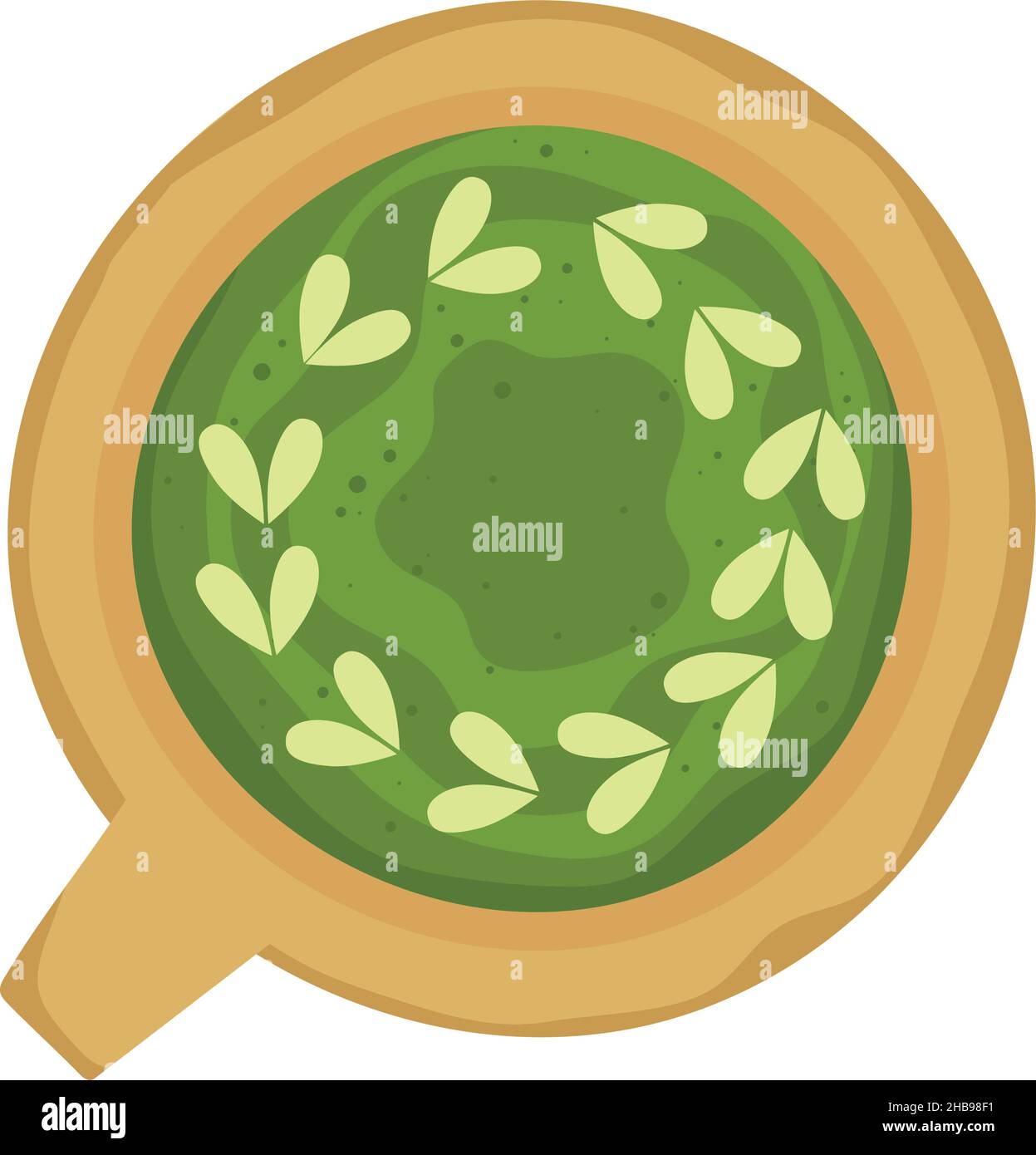 view aerial of matcha tea Stock Vector Image & Art - Alamy