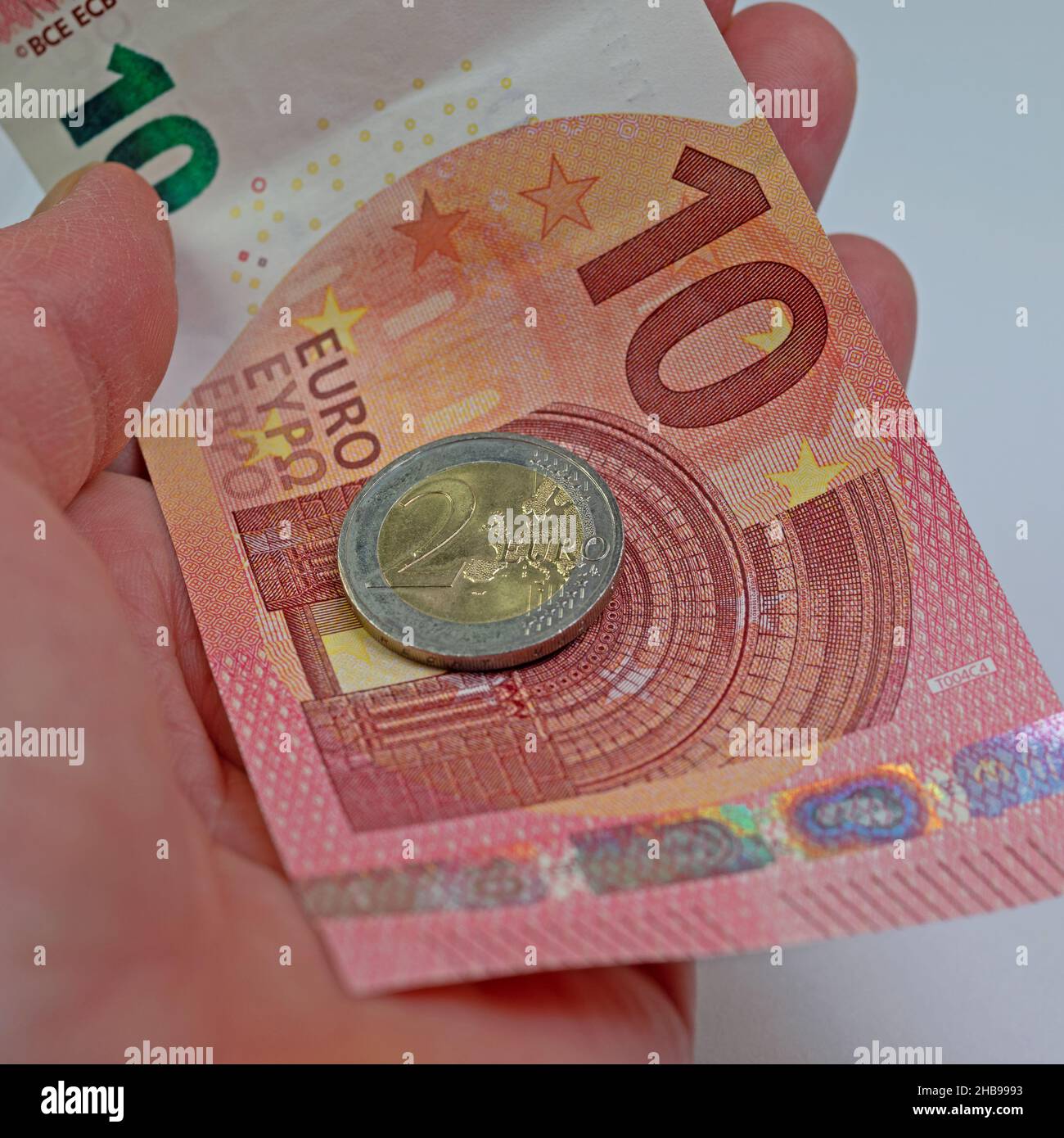 12 euros, minimum wage in Germany Stock Photo - Alamy