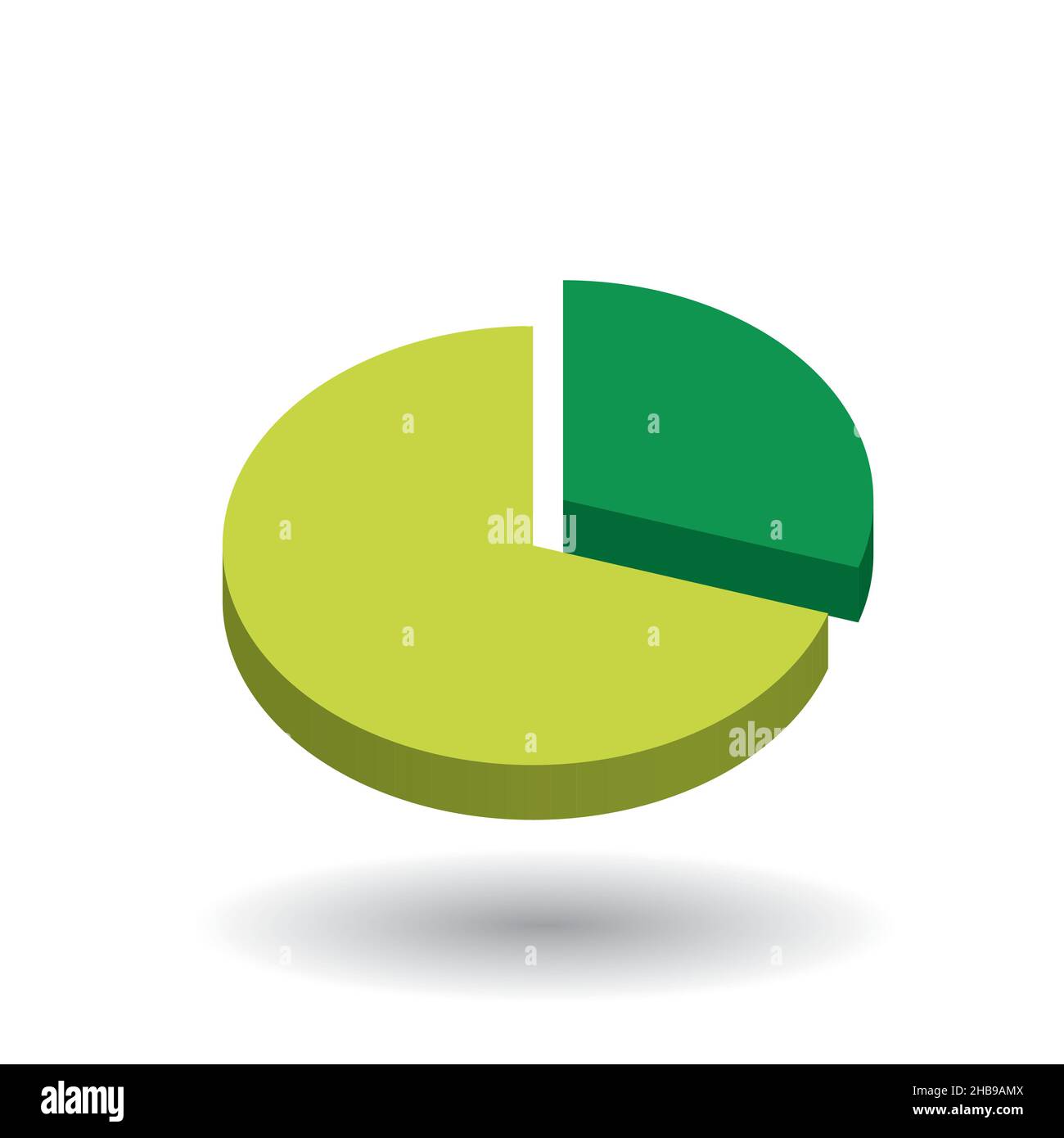 Green pie chart design element Stock Vector Image & Art - Alamy