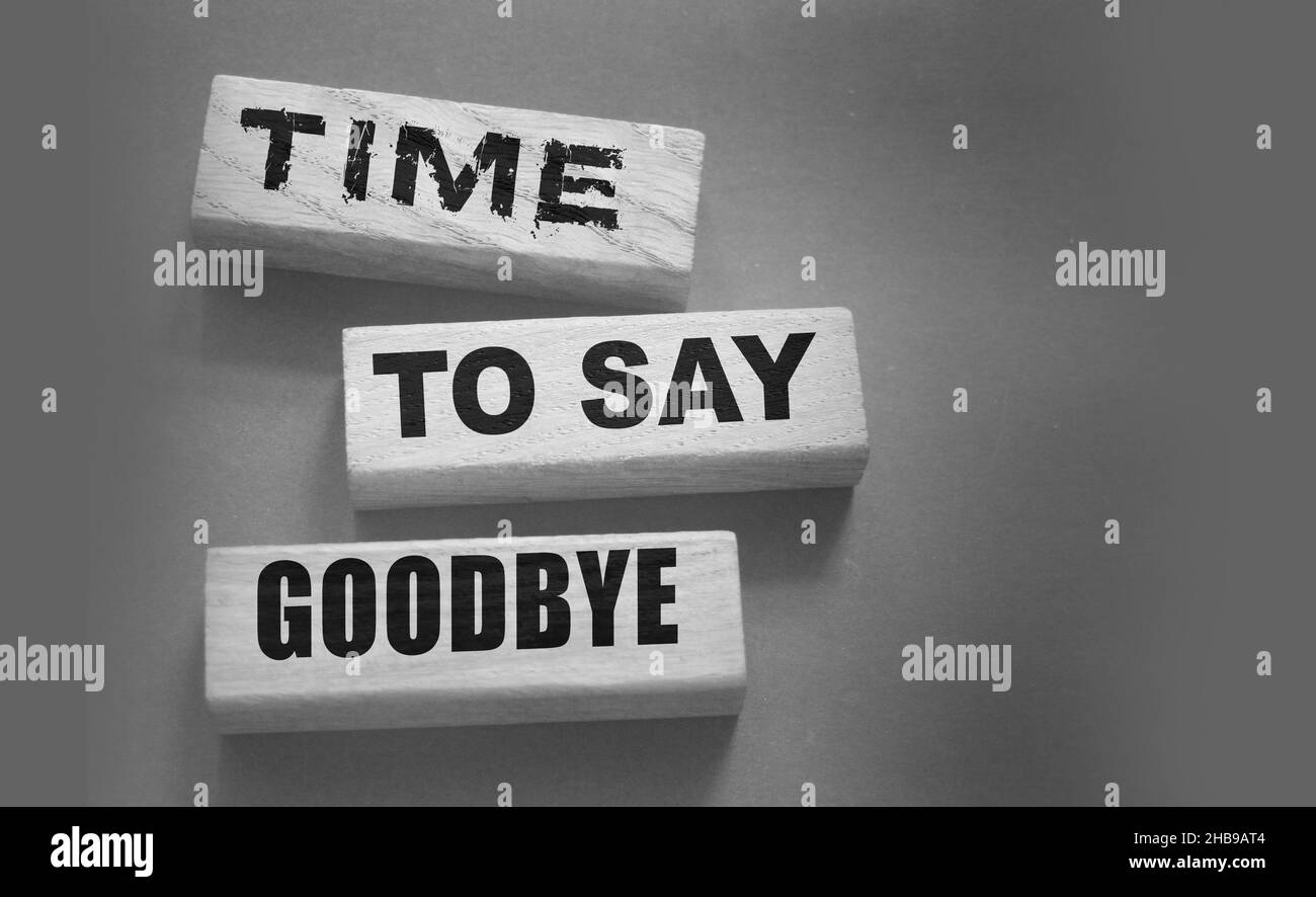 Goodbye sign Black and White Stock Photos & Images - Alamy