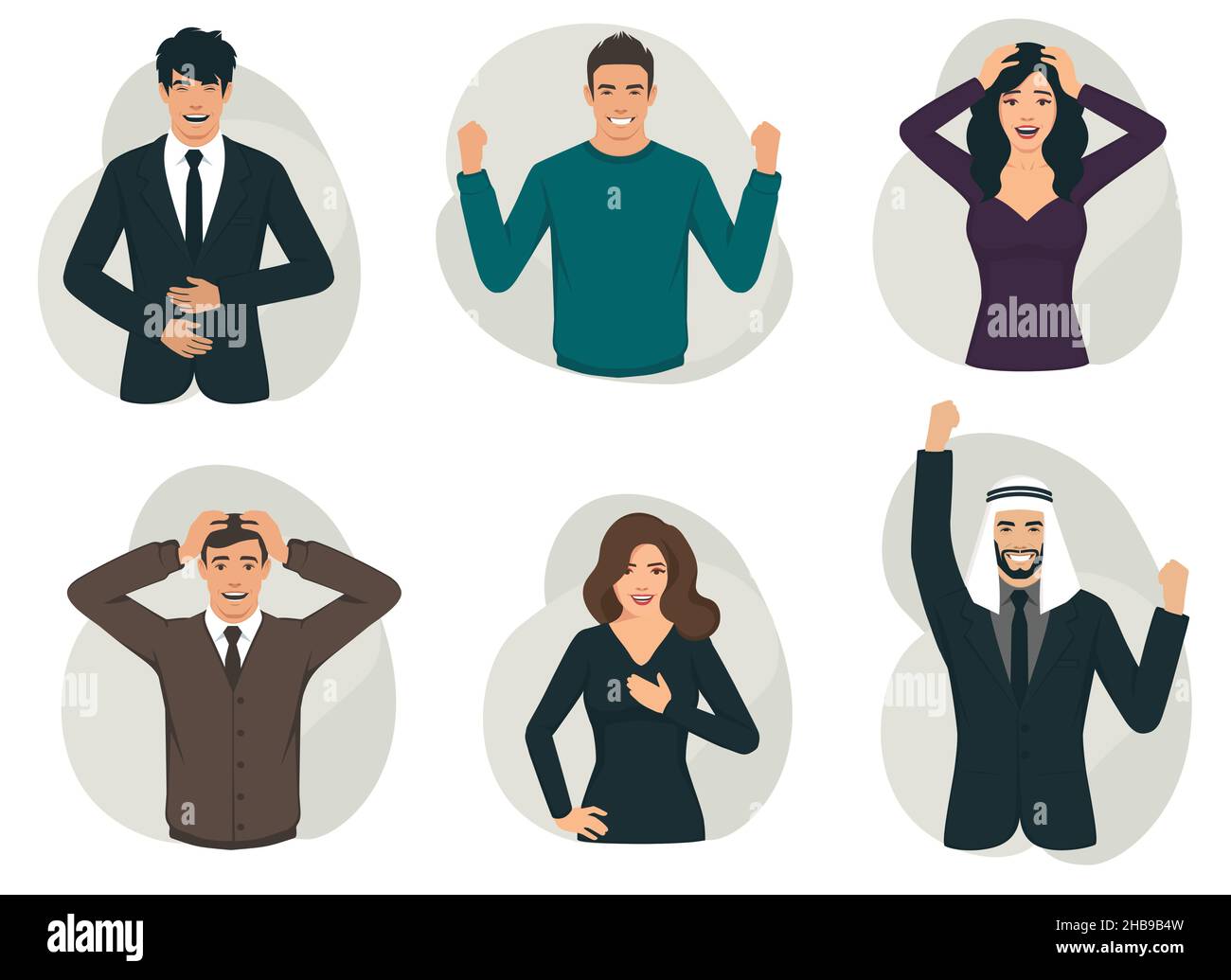 Man cheering group Stock Vector Images - Alamy