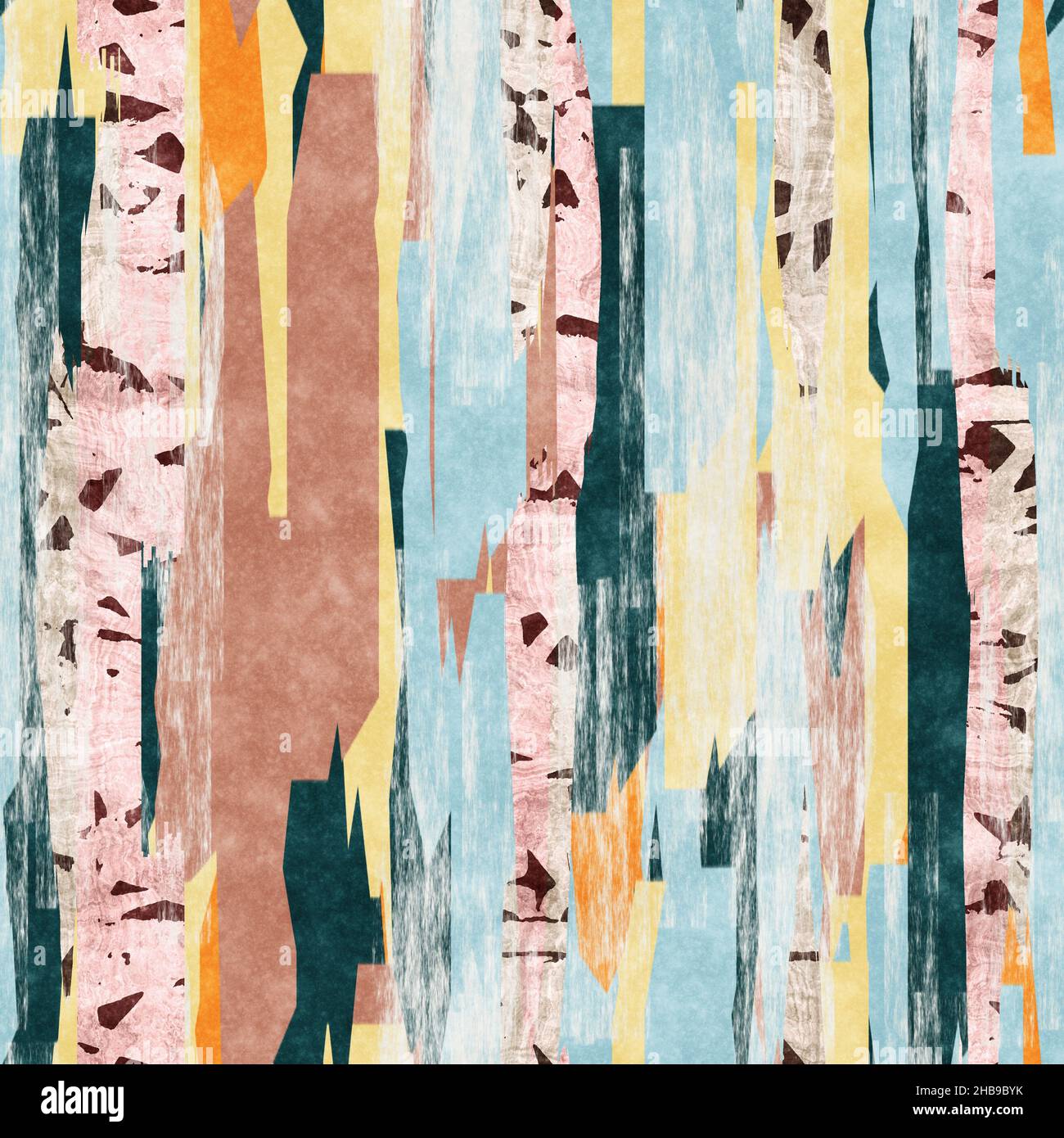 Seamless paper strip collage surface pattern design for print. High ...