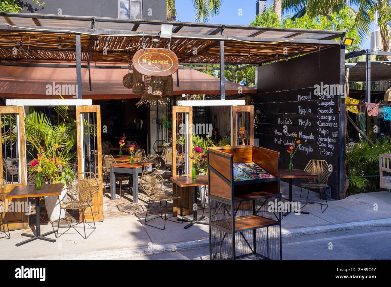 Tulum, Quintanta Roo, Mexico, 10 September, 2021: Tulum cafes in ...