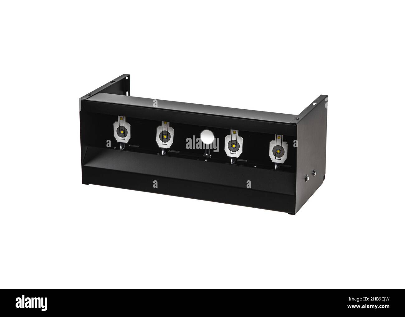 Metal bullet catcher with targets for shooting from pneumatic weapons ...